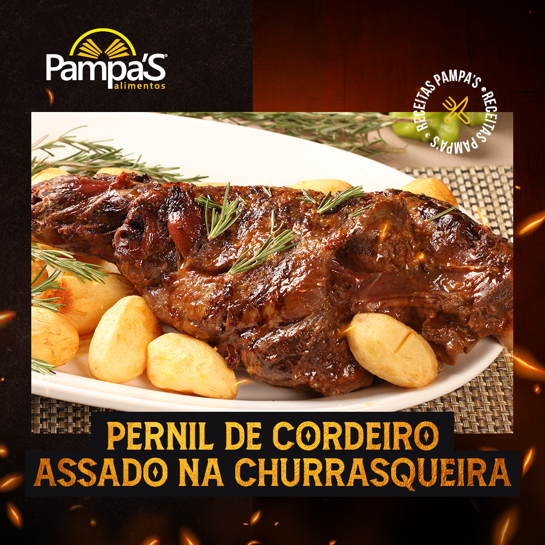 Receita: Pernil de Cordeiro assado na churrasqueira