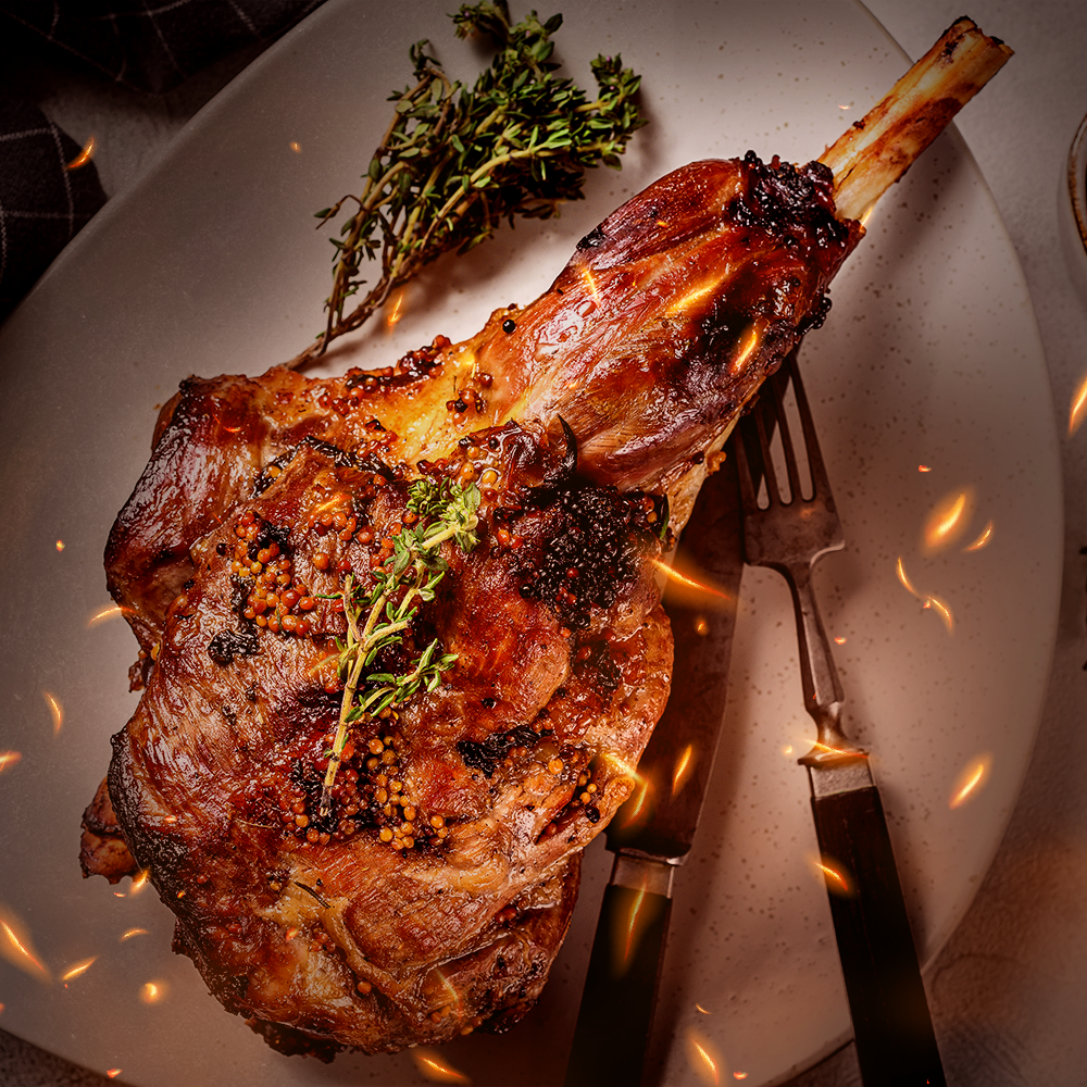 Pernil de Cordeiro Assado